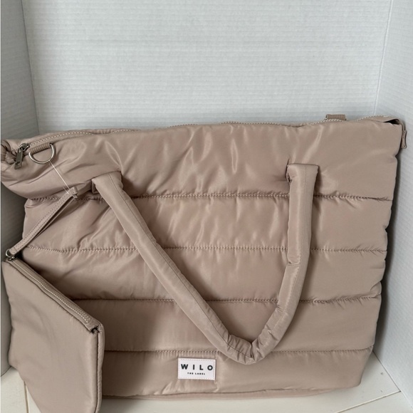 Wilo the Label | Bags | New W Tag Wilo The Label Tan Quilted Tote Bag ...